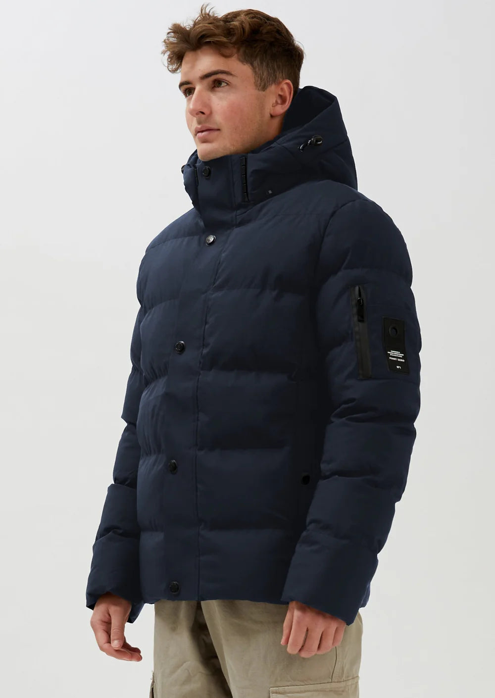 POINT ZERO NAVY WIDE TWILL BUFFER JACKET WITH COLLAR – R Little Secret ...